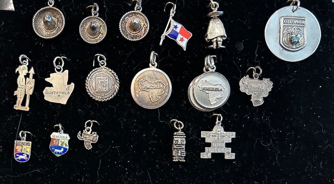Vintage Mexico & South American Charms in Sterling 800 835 Silver ...
