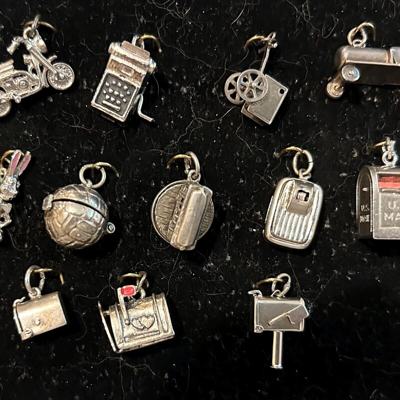 Sterling Silver Charms - Etsy