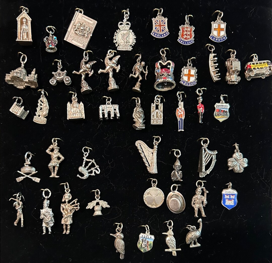 United Kingdom Travel Charms in Sterling 1950s to 1970s - Etsy