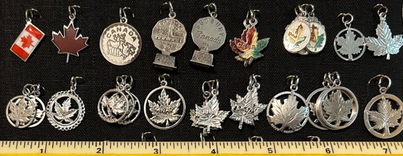 Vintage Canadian Maps & Maple Leaves Sterling silver … - Gem