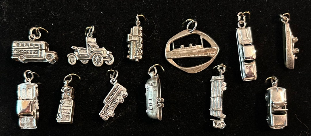 Transportation Vintage Sterling Vintage Cars & Trucks Charms 1950s ...