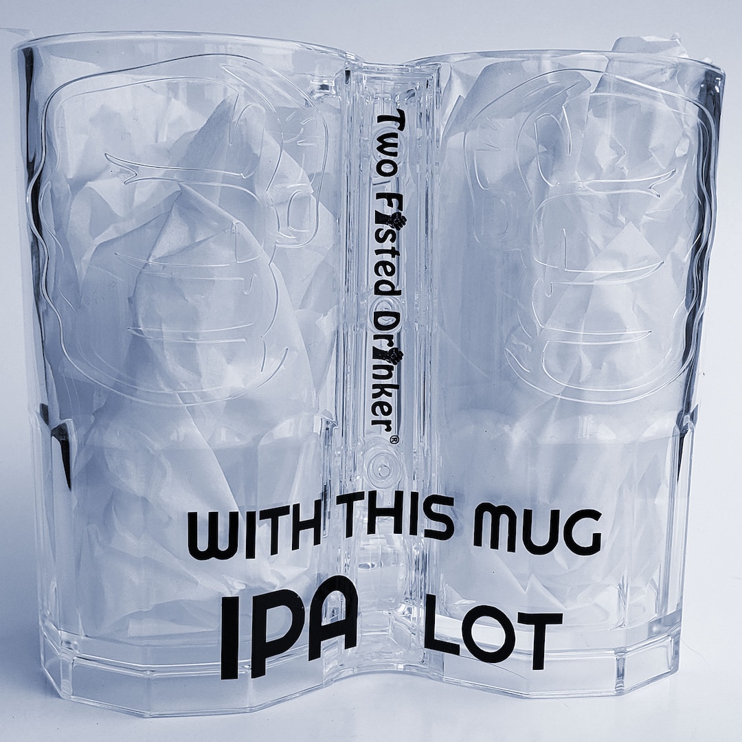 IPA Lot- Two Fisted Drinker Beer Mug - Etsy