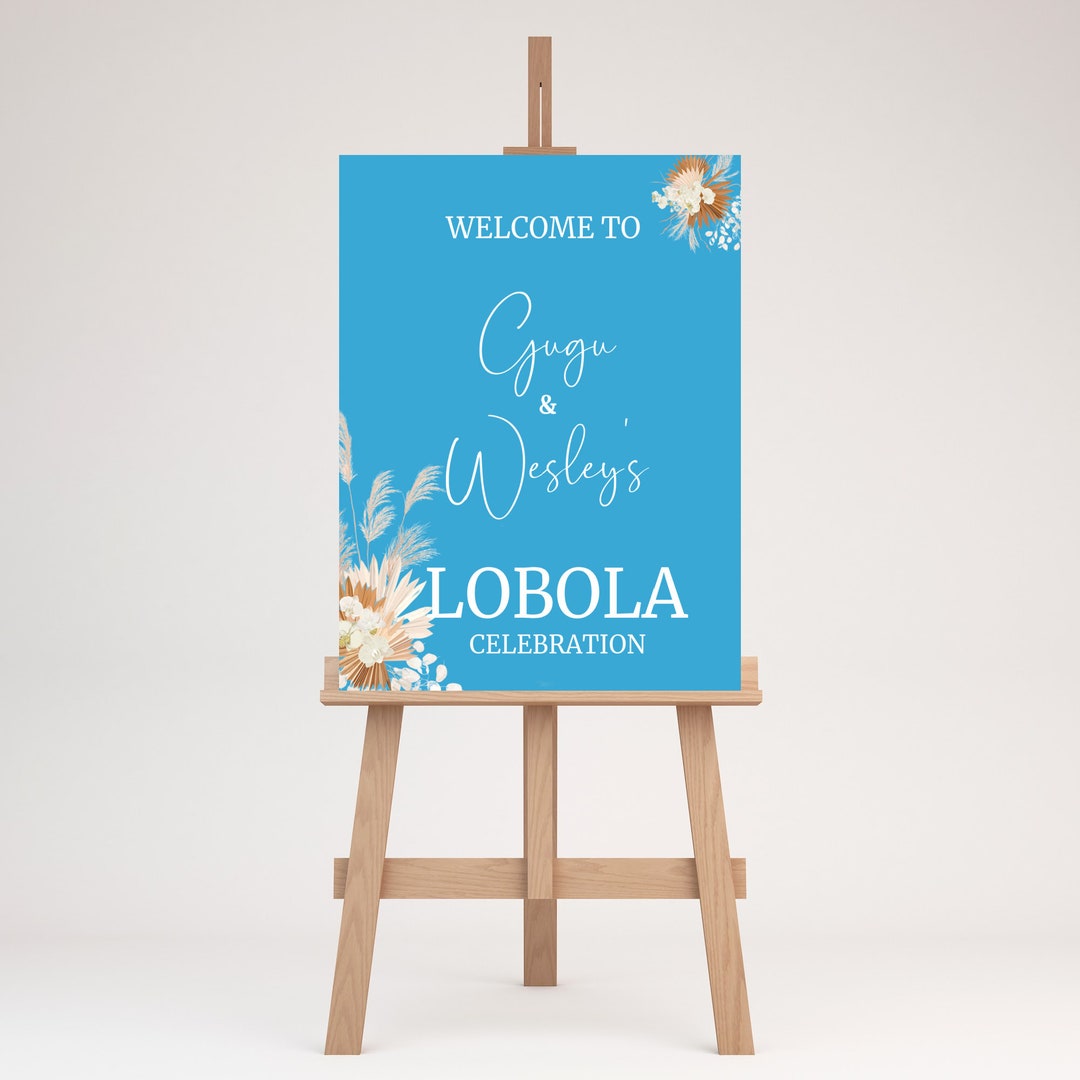 Lobola Welcome Sign: Correx Party Backdrop - Etsy