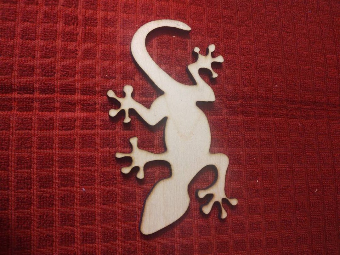 Gecko Shaped Craft Cutout - Etsy