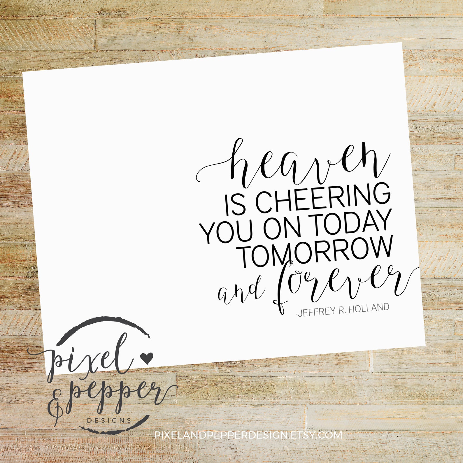 Heaven is Cheering You on Today Tomorrow LDS Digital Print, Digital ...