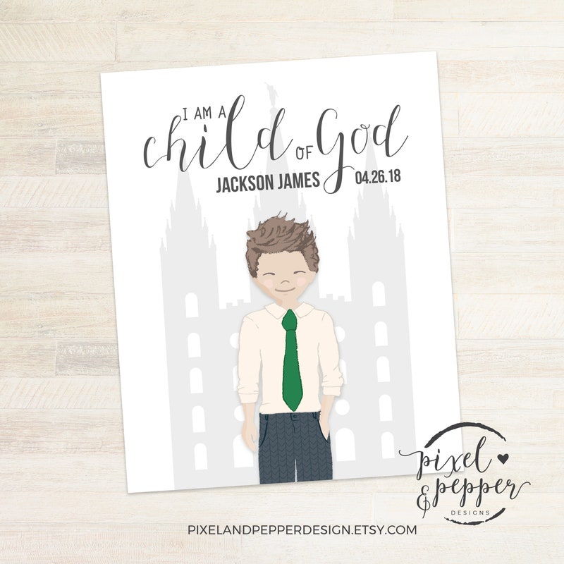 Lds Boy Baptism - Etsy