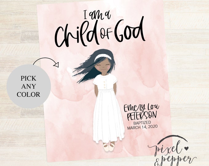 LDS Baptism Gift, LDS Baptism Keepsake, Mormon Baptism Gift, LDS ...