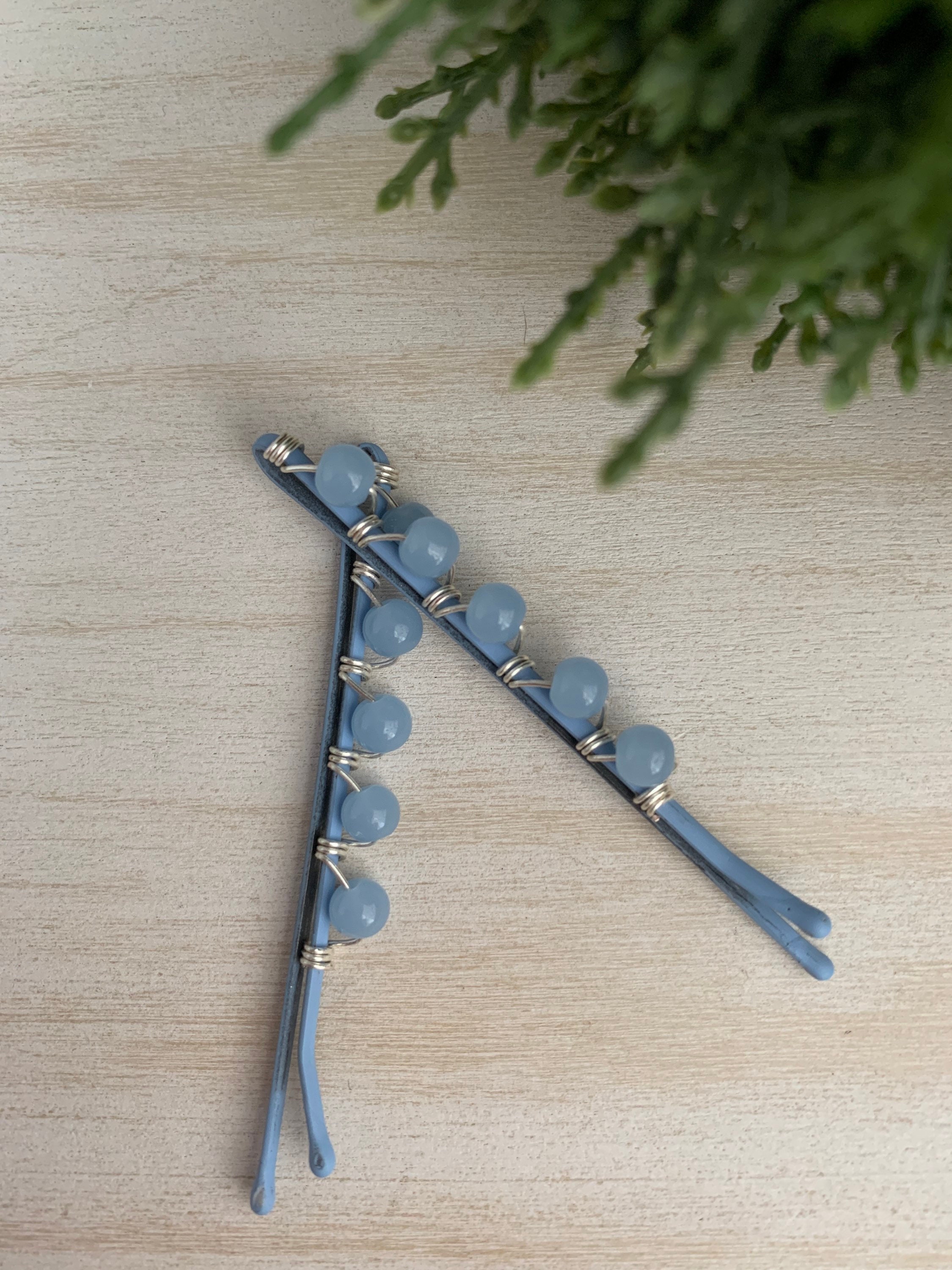 Baby Blue Bobby Pins Pretty Hair Pins Something Blue | Etsy