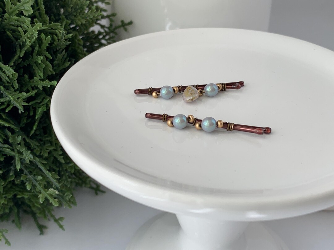 Mini Bobby Pins for Fine Hair, Mini Blue Hair Pins - Etsy