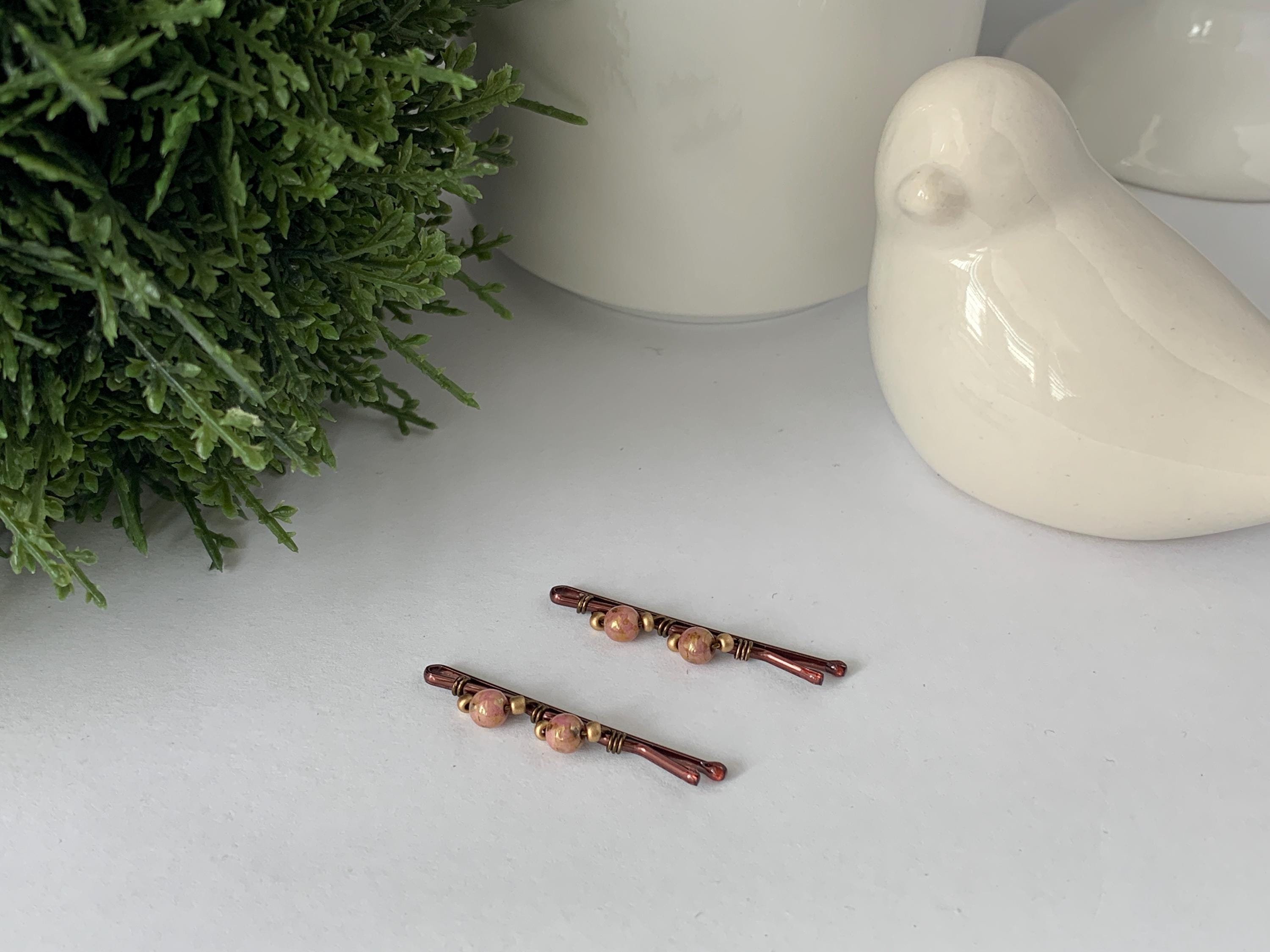 MINI Bobby Pins for Fine Hair, Mini Beaded Hair Pins, Roommate Gift - Etsy