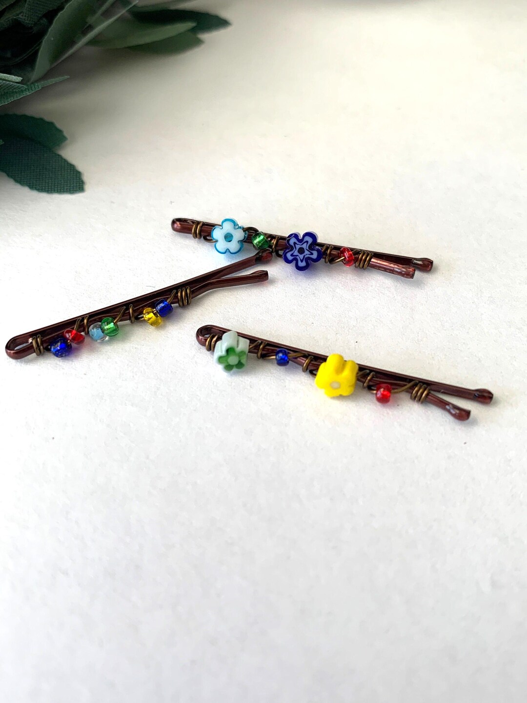 MINI Bobby Pins for Fine Hair, MINI Beaded Hair Pins, Small Gift, Mini ...