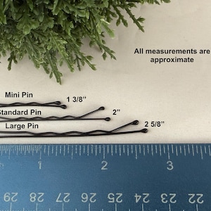 MINI Bobby Pins for Fine Hair, Blue and Green Beaded Hair Pins, Grandma ...