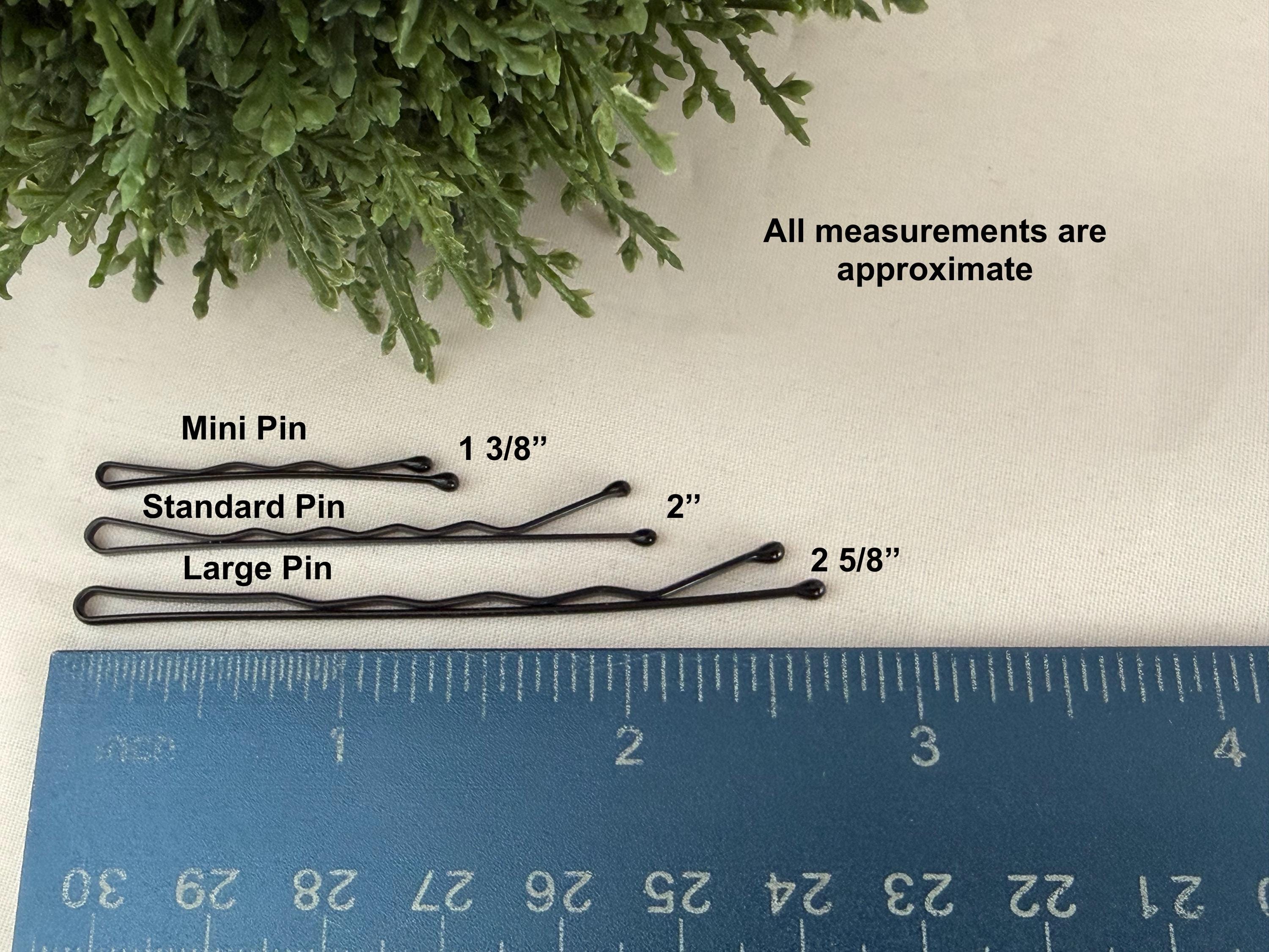 MINI Bobby Pins for Fine Hair, Blue and Green Beaded Hair Pins, Grandma ...
