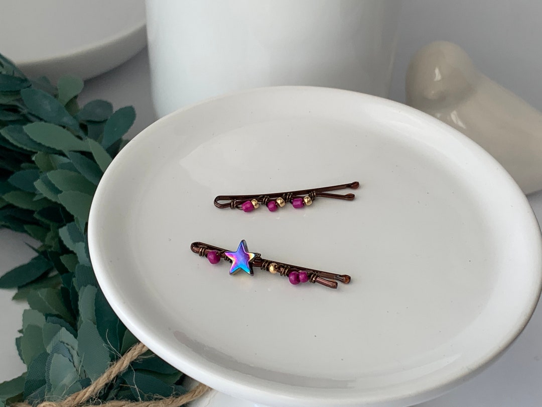Mini Bobby Pins for Gray Hair, Mini Beaded Hair Pins, Grandma Gift - Etsy