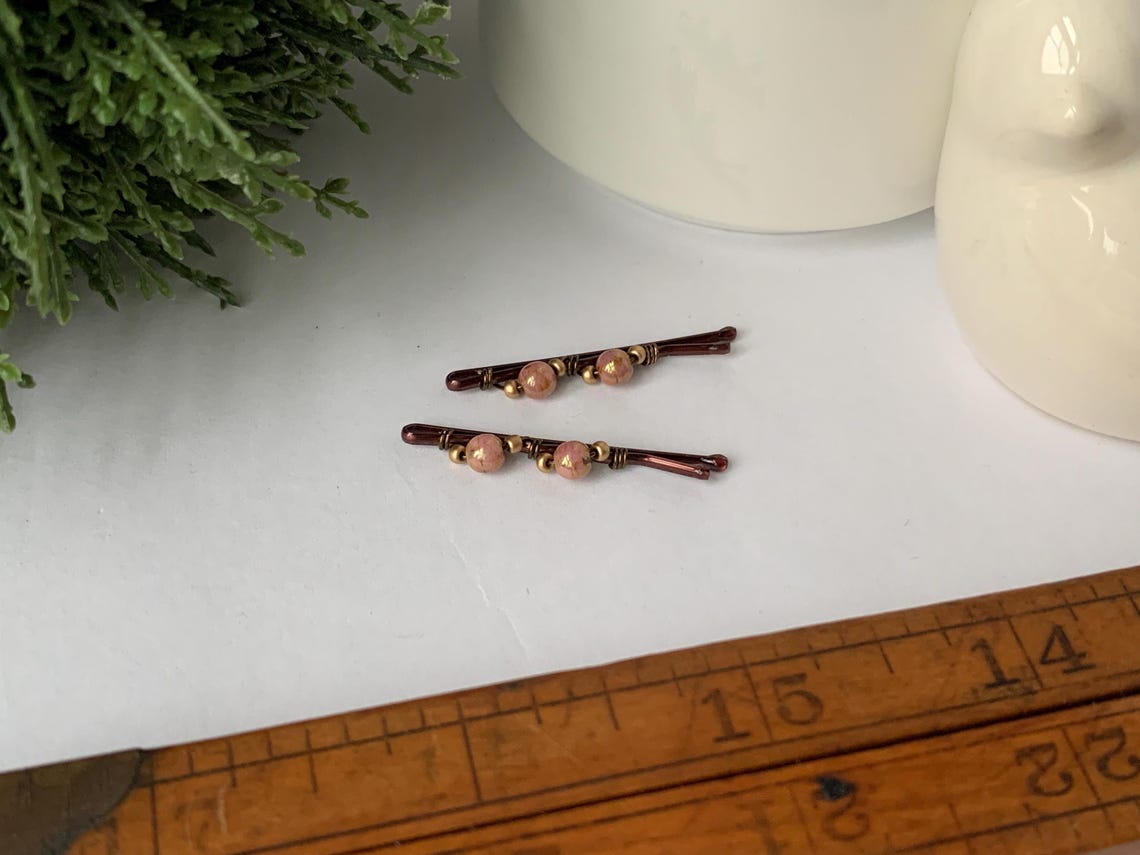 MINI Bobby Pins for Fine Hair, Mini Beaded Hair Pins, Roommate Gift - Etsy
