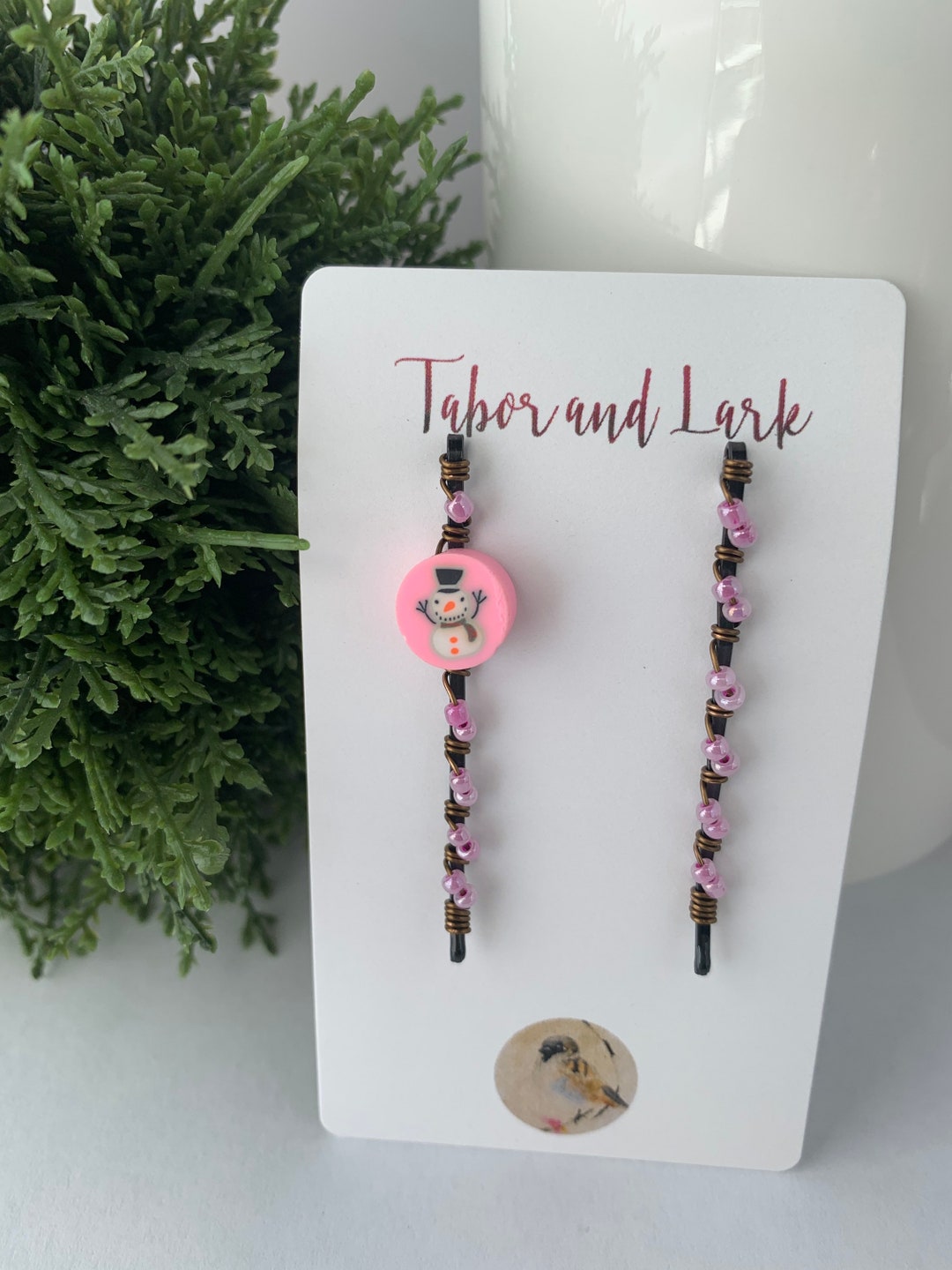 Holiday Bobby Pins, Snowman Clay Hair Clips, Holiday Hair Slides ...