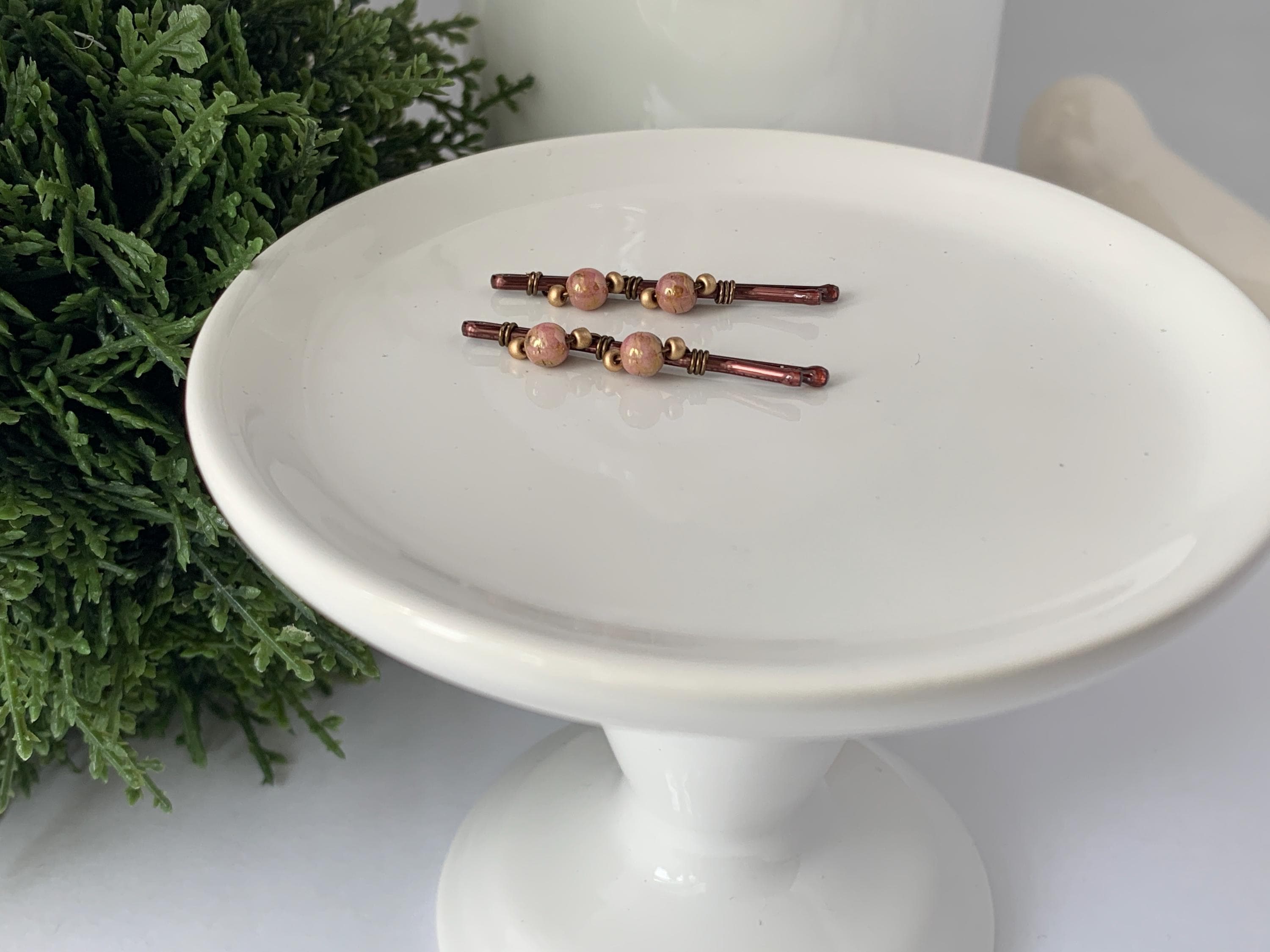 MINI Bobby Pins for Fine Hair, Mini Beaded Hair Pins, Roommate Gift - Etsy