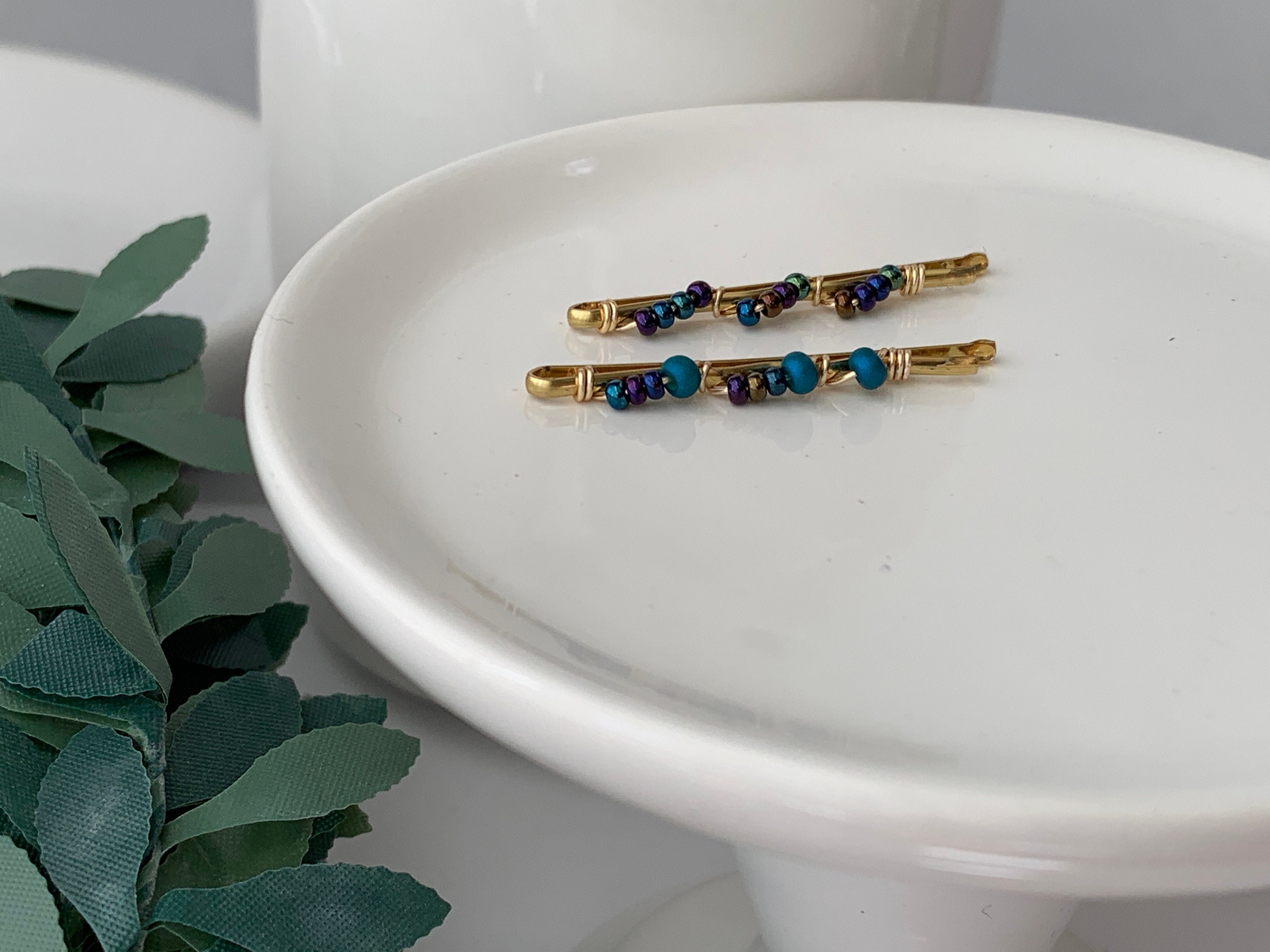 Mini Bobby Pins , Tiny Beaded Hair Pins, Grandma Gift - Etsy