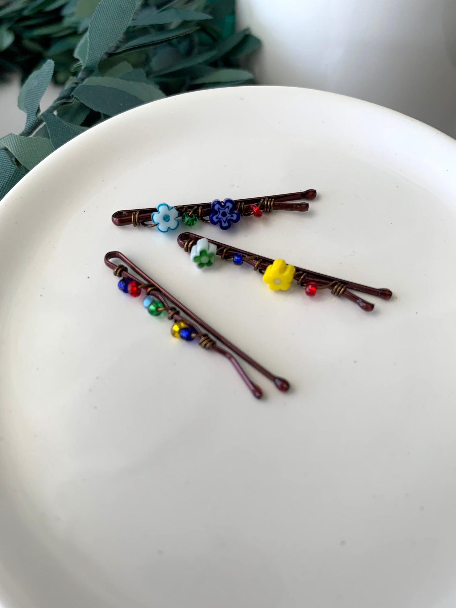 MINI Bobby Pins for Fine Hair, MINI Beaded Hair Pins, Small Gift, Mini ...