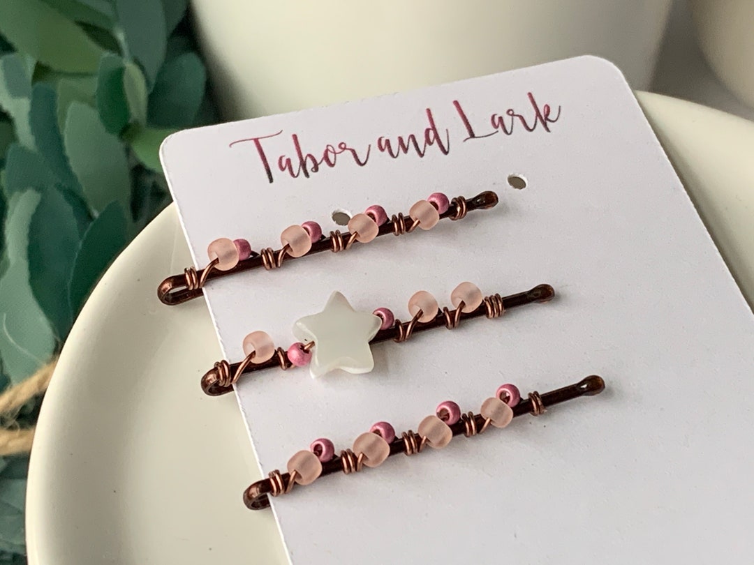 Mini Bobby Pins for Fine Hair, Mini Beaded Hair Pins, Small Gift - Etsy