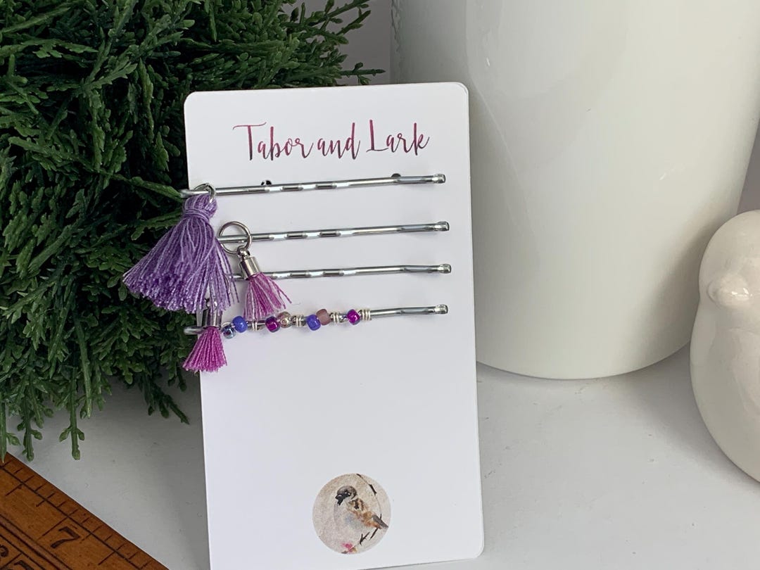 Spring Bobby Pins, Purple Hair Pin Set, Graduation Gift, Dance Teacher ...