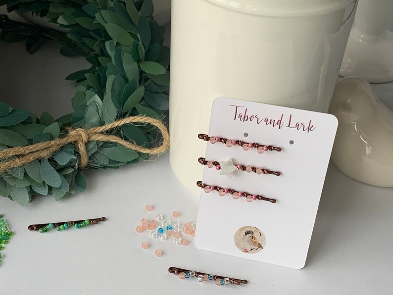 Mini Bobby Pins for Fine Hair, Mini Beaded Hair Pins, Small Gift - Etsy