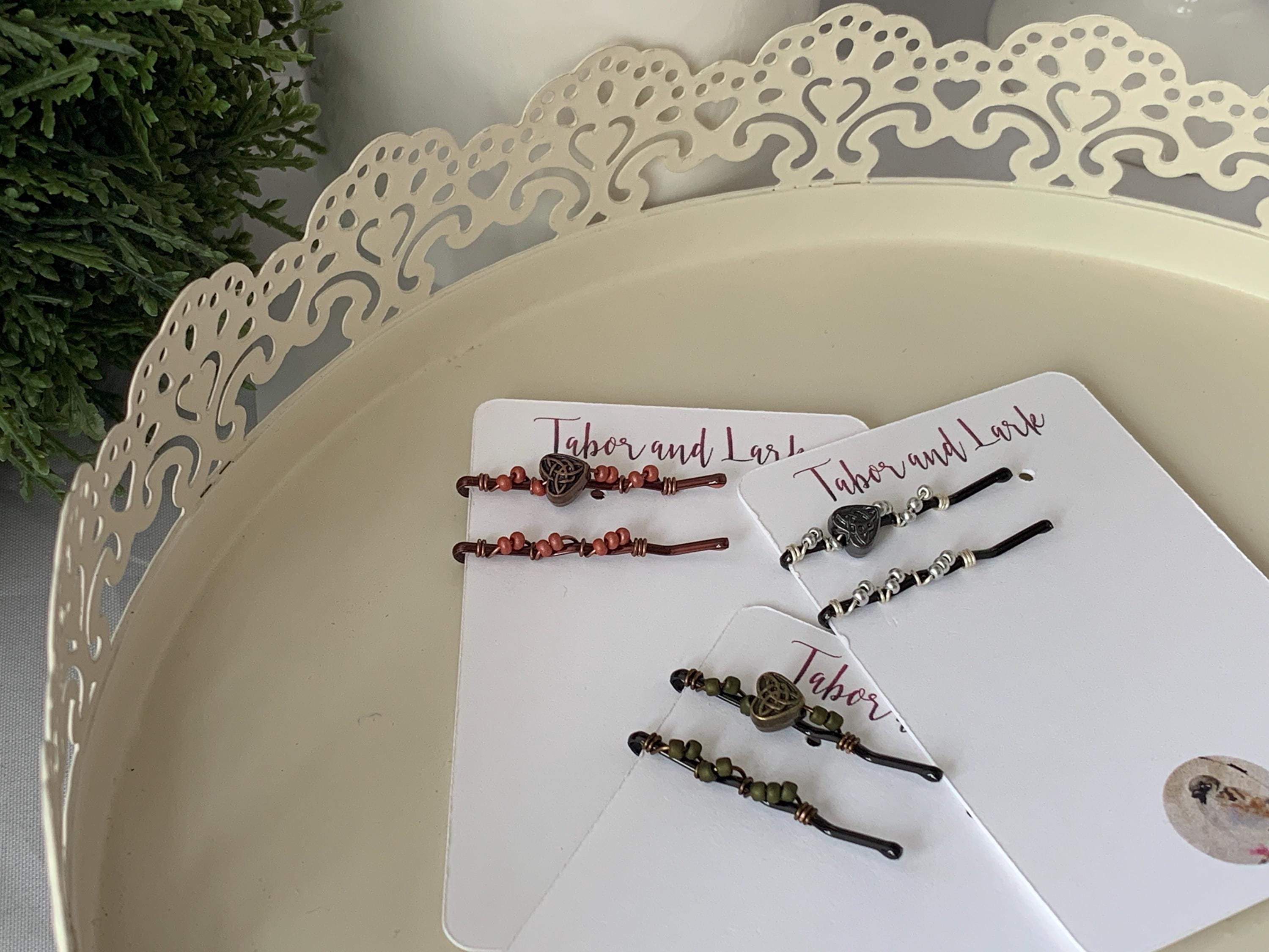 MINI Bobby Pins, Tiny Beaded Hair Pins, Grandma Gift - Etsy