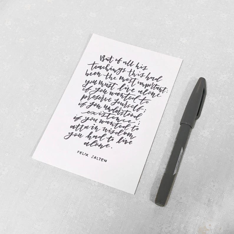 CUSTOM Handmade Personalised Poem Calligraphy Art - Etsy