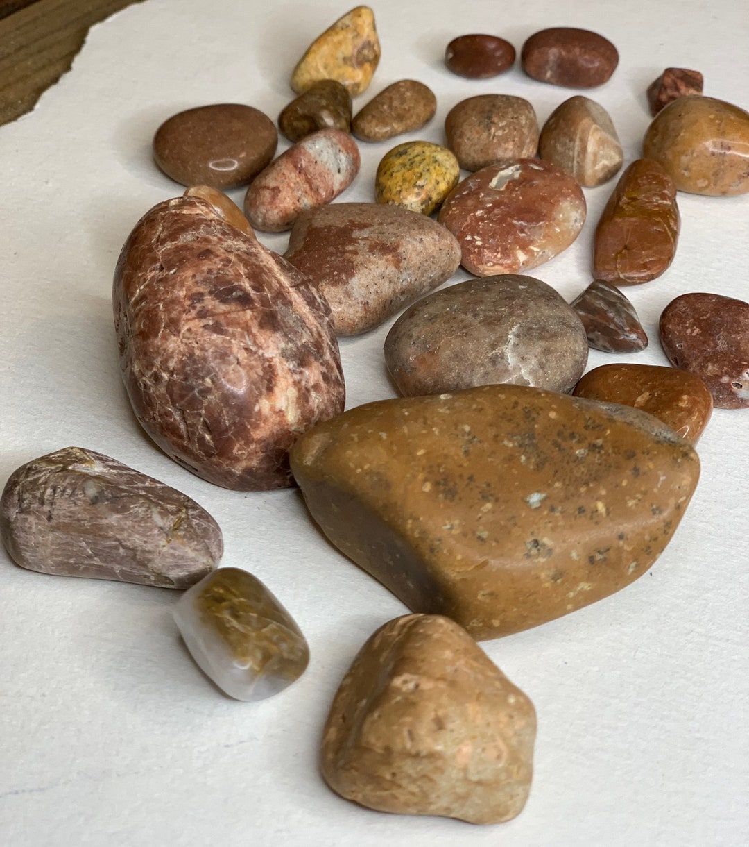 River Rock, Red, Rust, Polished - Etsy