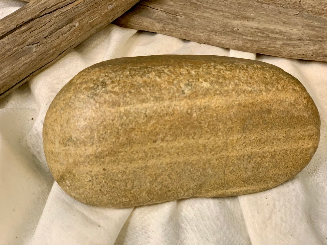 River, Rock, Tan, Paperweight, Polished - Etsy