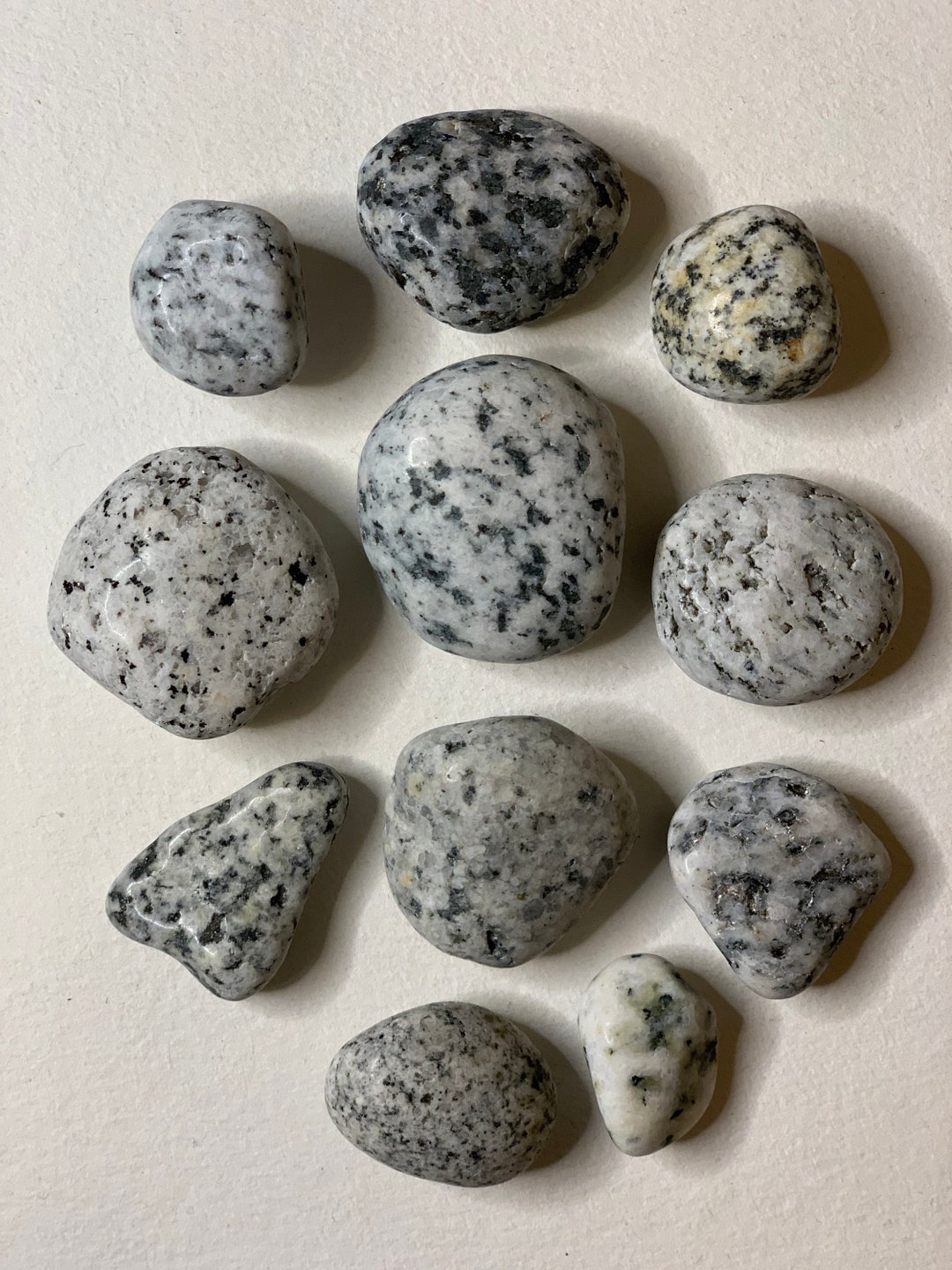 River Rocks, Spotted, White, Polished - Etsy