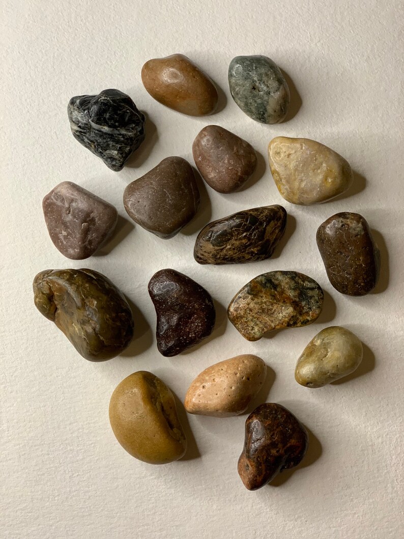 River Rock, Mixed, Medium, Polished, - Etsy