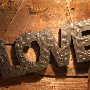 Love, Sign, Wedding, Romantic, Valentine's, Dark Bronze/silvery Coating ...