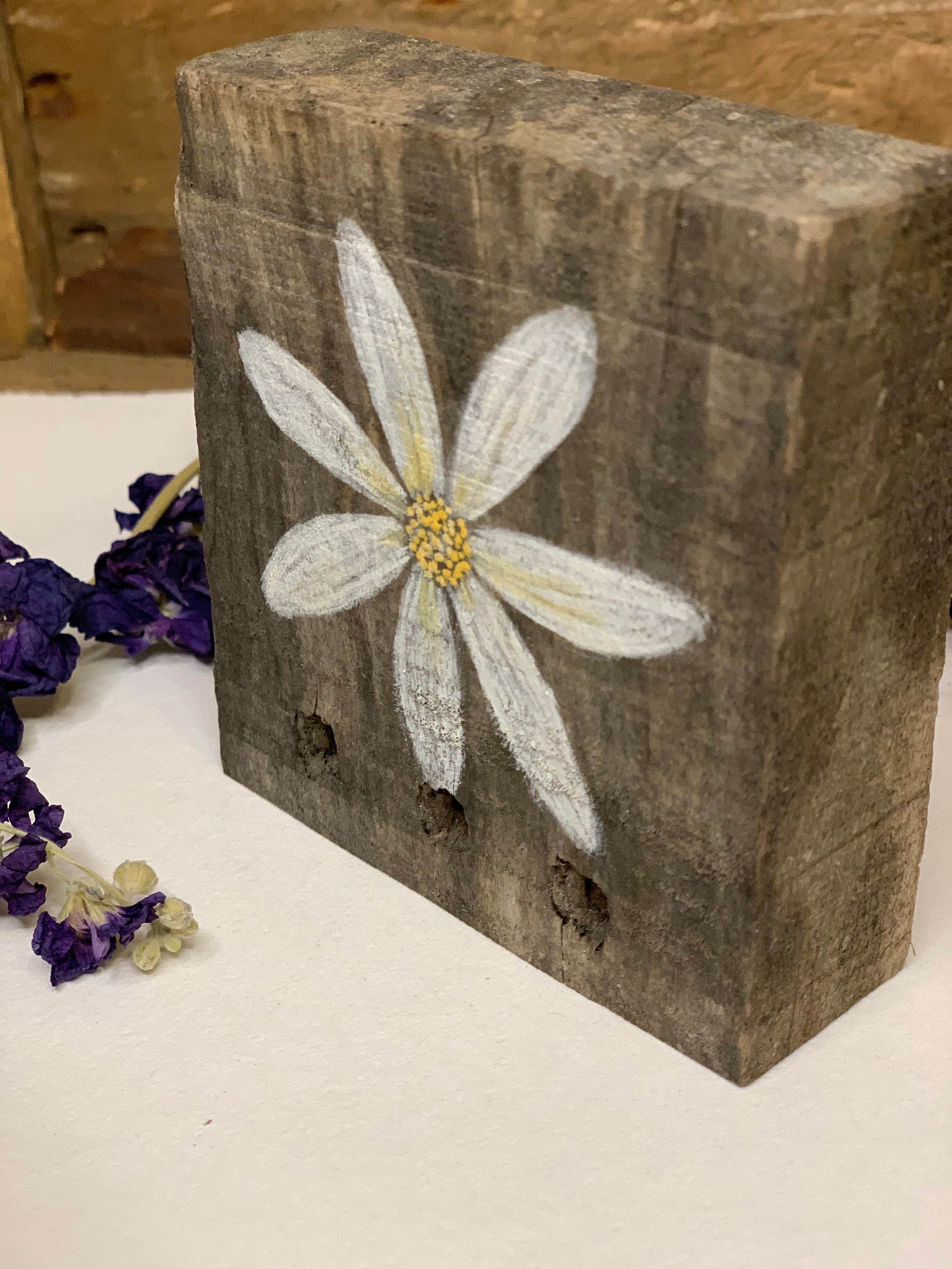 Sign, Flower, Rustic, Pallet Wood, Hand Painted - Etsy