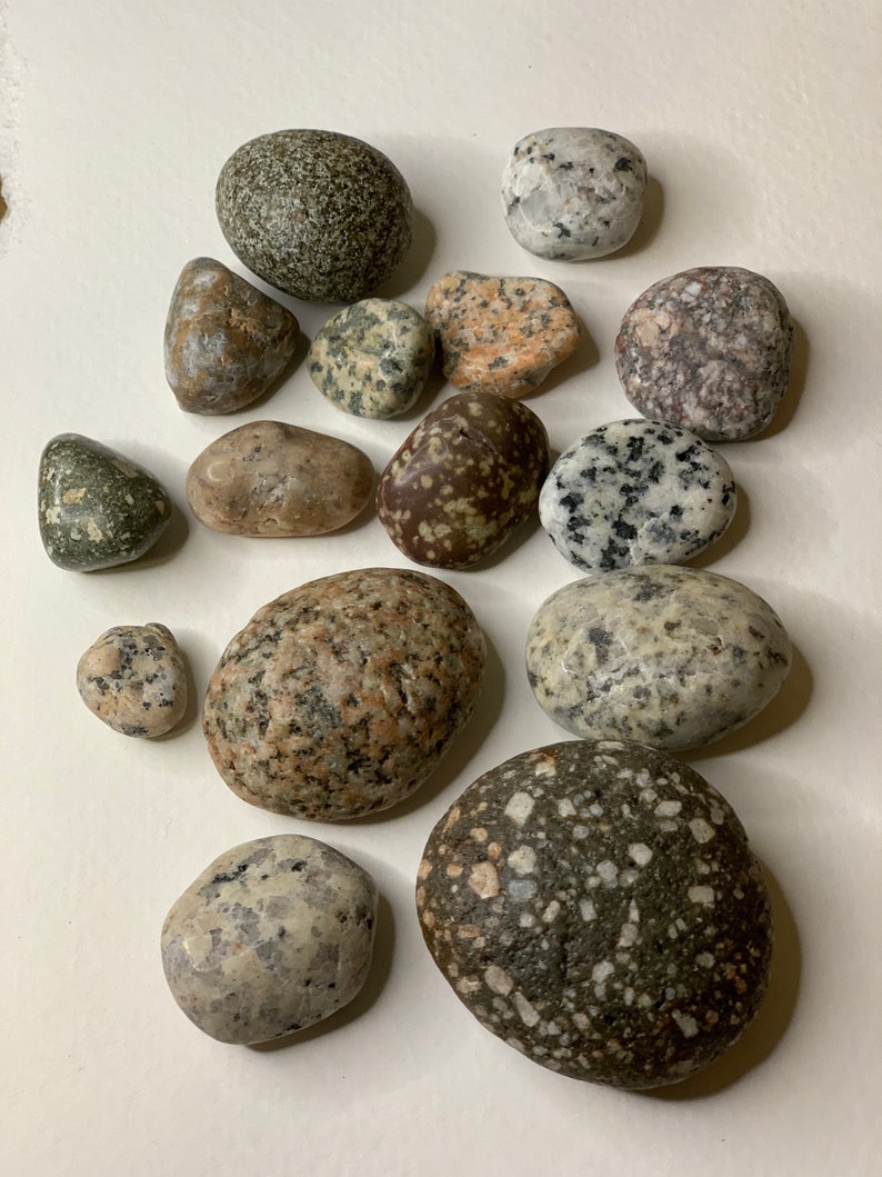 River Rock, Spotted, Hand Polished - Etsy