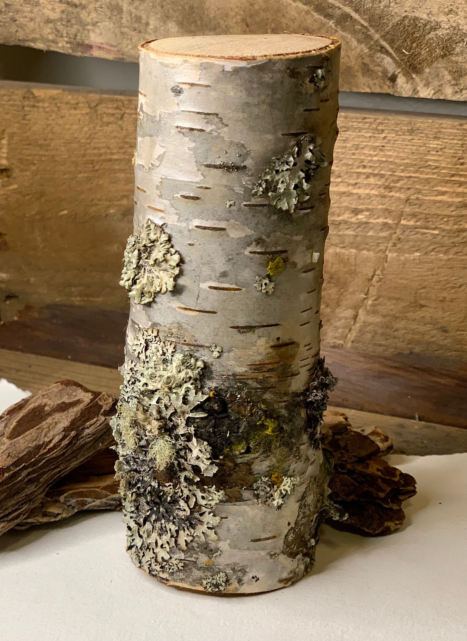 Birch, Pillar, Medium, Stand, Wood, Sealed, #2 - Etsy