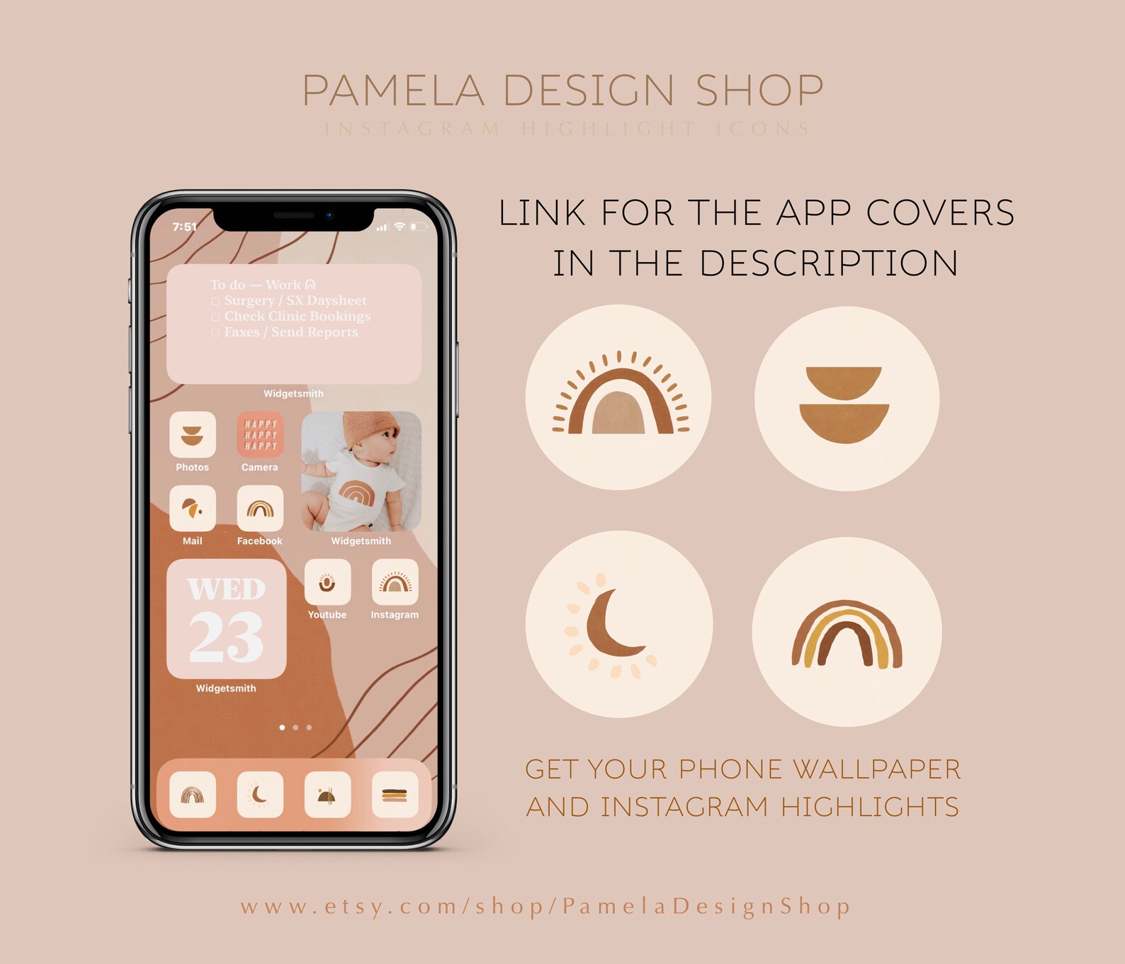 Simple iPhone Wallpaper Design Modern and Minimalist - Etsy