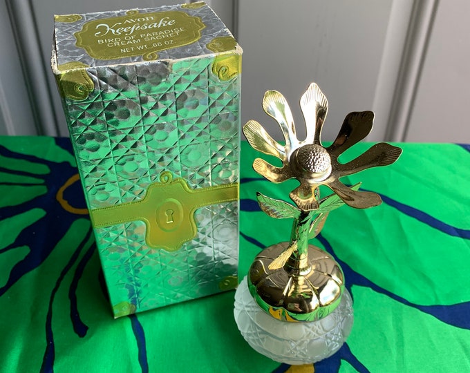 NIB Vintage Avon Keepsake Bird of Paradise Cream Sachet, .66oz, 1970-73 ...