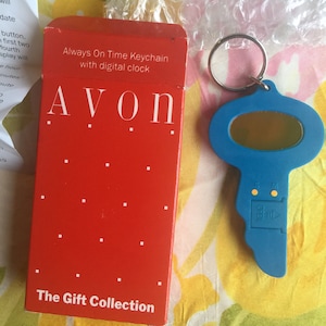 SALE! NIB Vintage Avon Always on Time Keychain With Digital Clock - Etsy