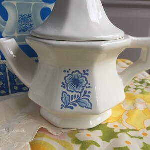 NIB Vintage Avon China Teapot Perfumed Candle Holder, 1972 - Etsy