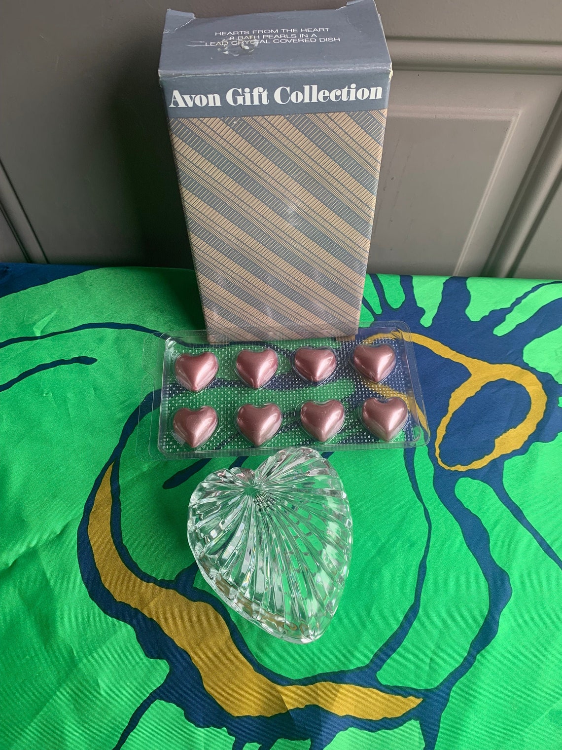 NIB Vintage Avon Hearts From the Heart Lead Crystal Covered - Etsy