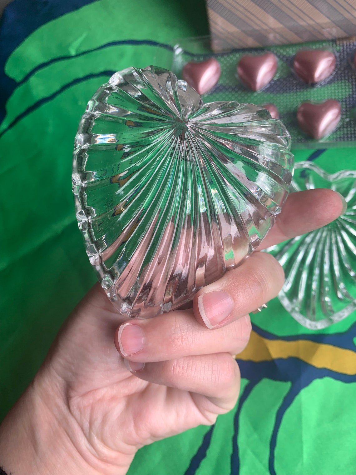 NIB Vintage Avon Hearts From the Heart Lead Crystal Covered - Etsy