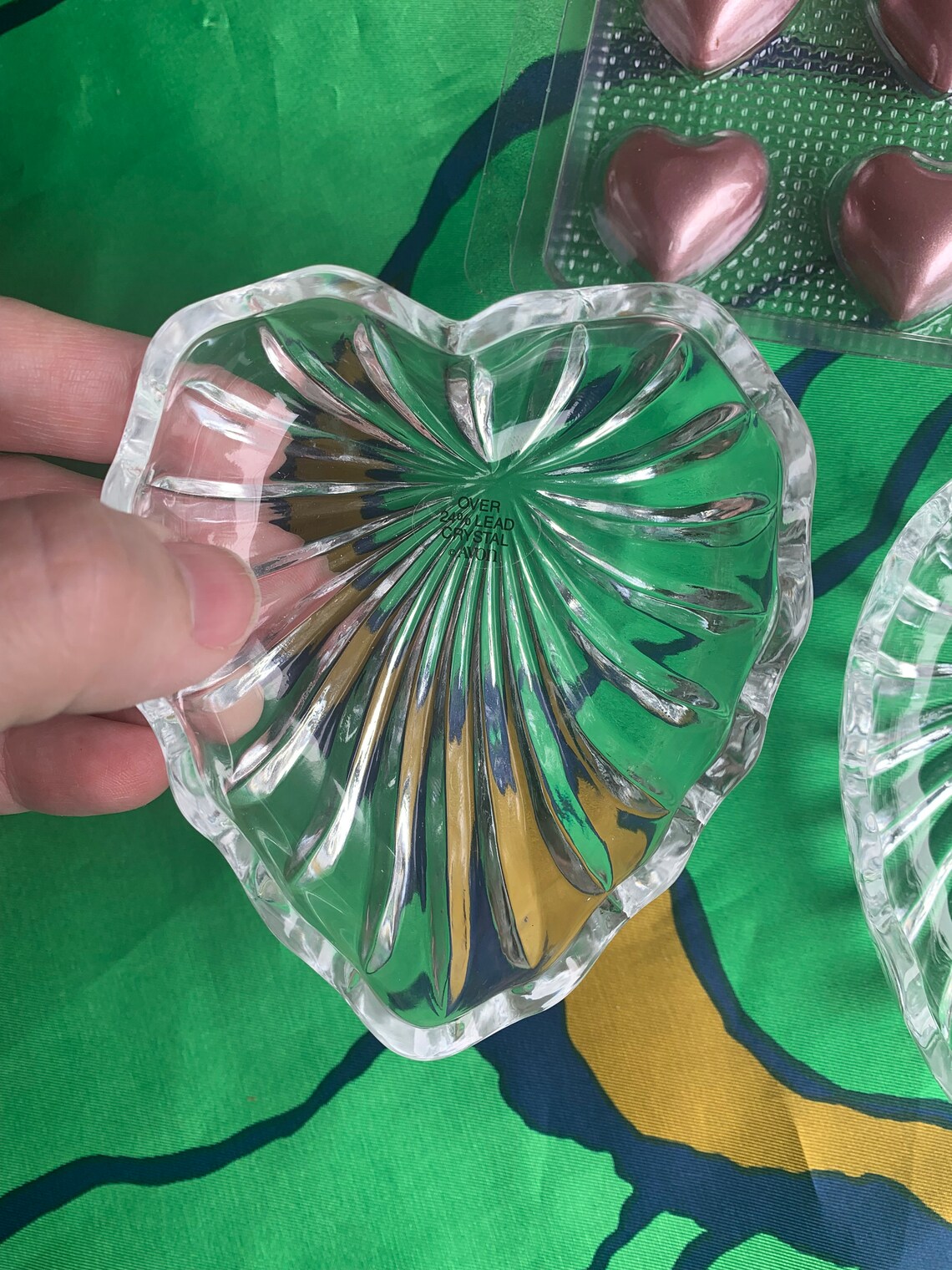 NIB Vintage Avon Hearts From the Heart Lead Crystal Covered - Etsy