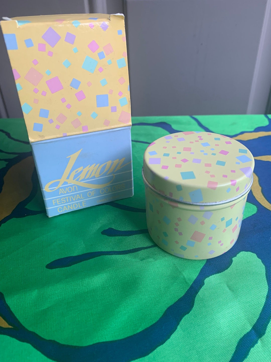 NIB Vintage Avon Lemon Festival of Colors Candle in Tin, 1985 - Etsy