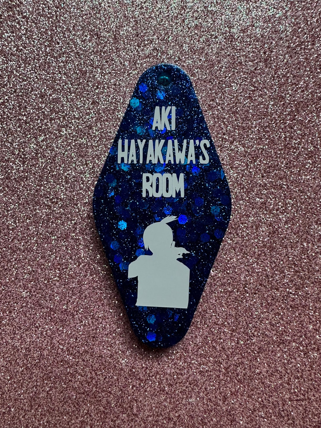 Topknot Devil Hunter Keytag - Etsy