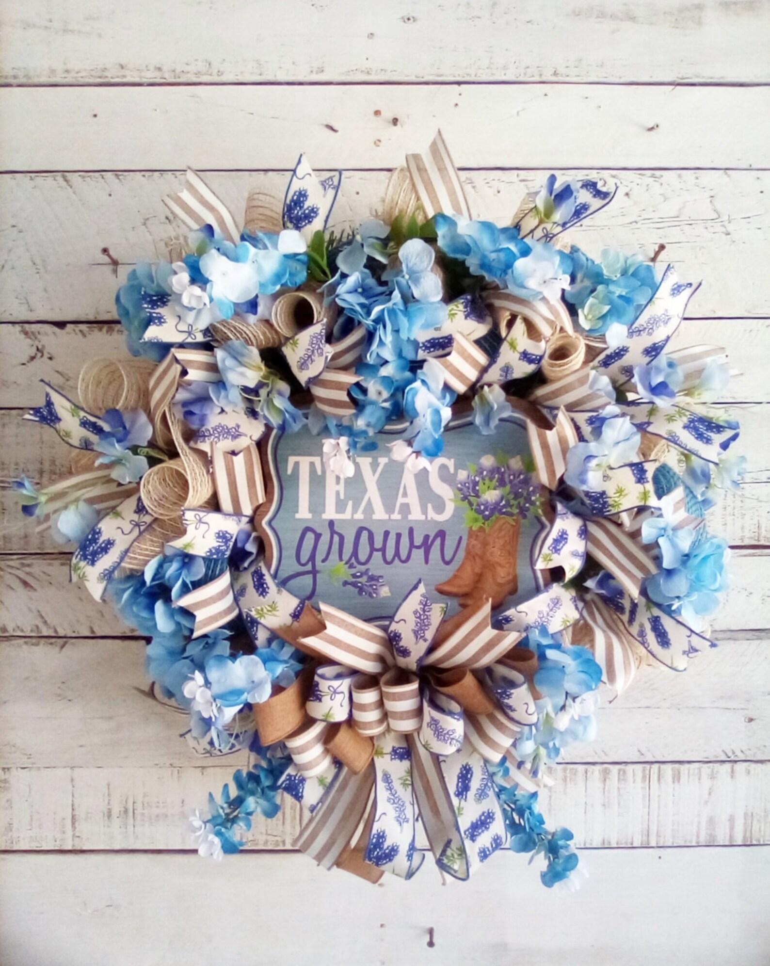 Texas Grown Wreath,western Deçor, Country Decor,front Door Wreath ...