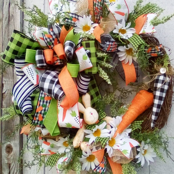 Easter Bunny Wreath - Etsy