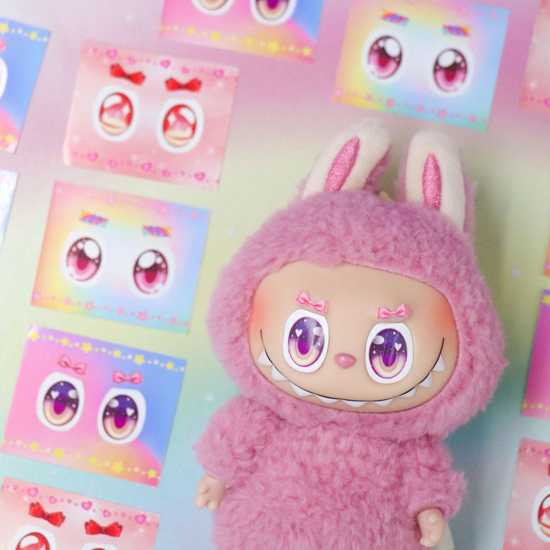 PLAYPERDOLL Sticker Eye for Labubu Macaron Contaclens for Labubu 17 Cm ...