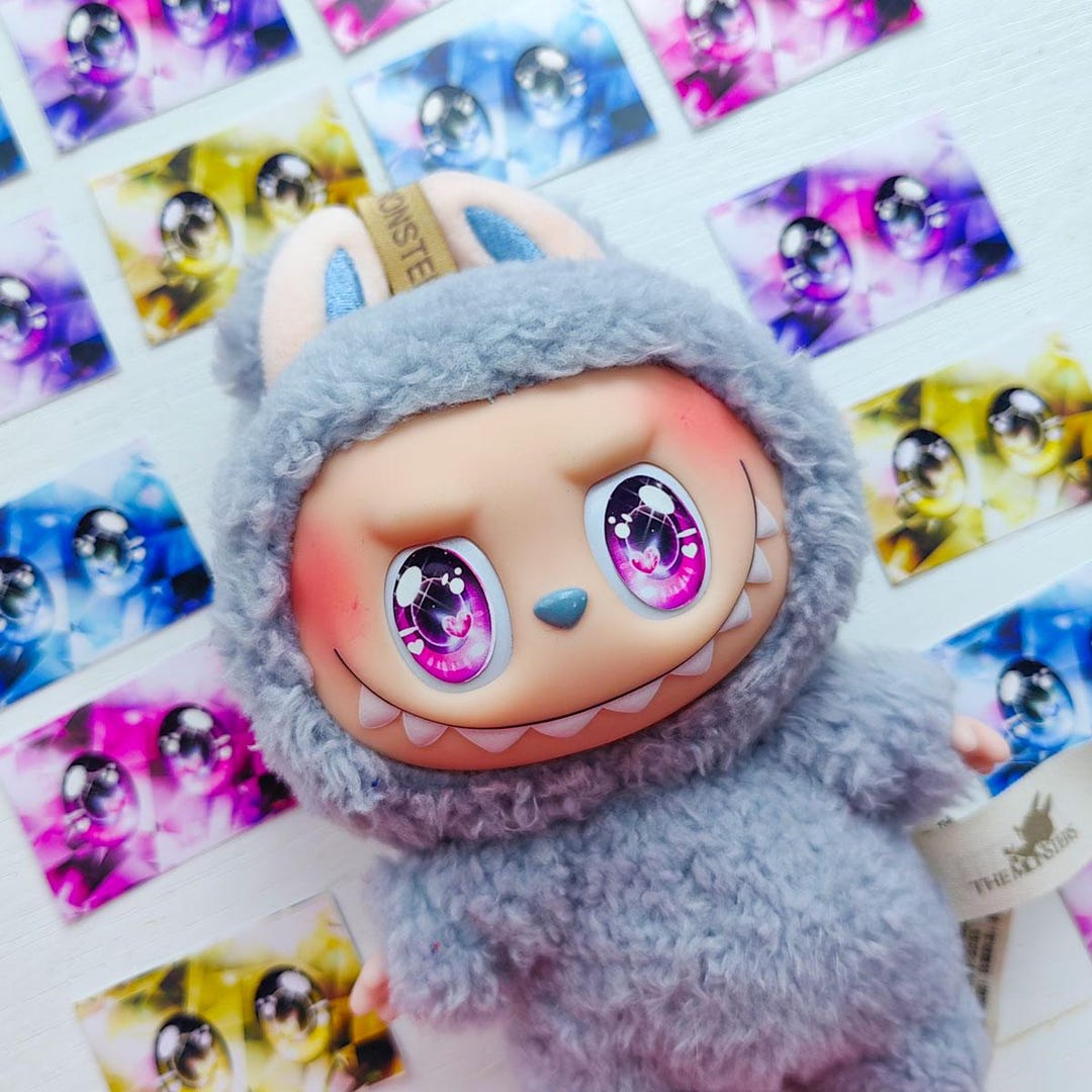 PLAYPERDOLL Sticker Eye for Labubu Macaron Contaclens for Labubu 17 Cm ...