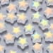 Pack of 50 Shiny Metallic Puffy Star-shaped Plastic Beads 1" Inch 25mm ...